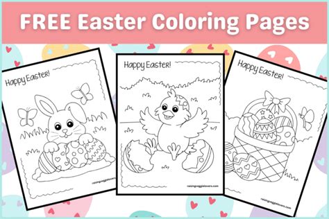 FREE Easter Coloring Pages Raising Veggie Lovers