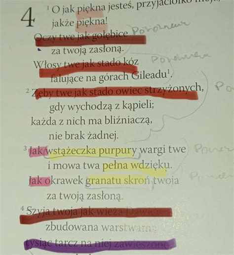 Wypisz epitety porównania i metafory z Pieśni trzeciej Pieśń nad