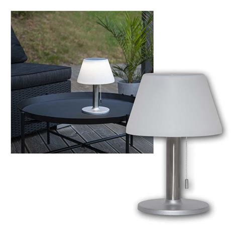 Led Solar Tischleuchte Lm Warmwei Zugschalter
