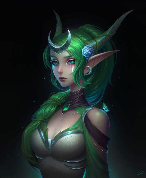 Wallpaper Ysera Digital Art Artwork Illustration Women Horns