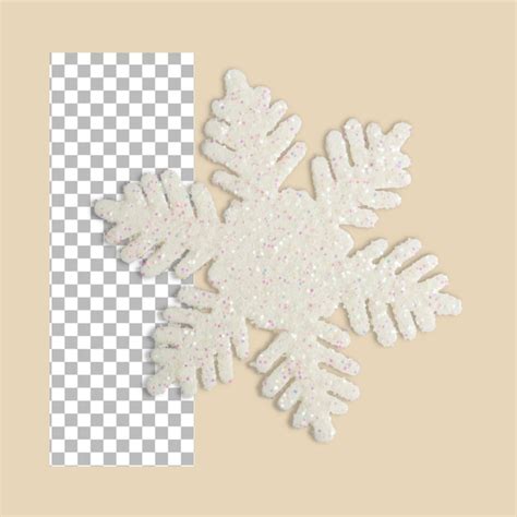 Premium Psd Toy Snowflake Isolated On A Transparent Background