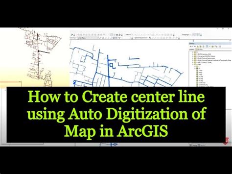 How To Create Center Line Using Auto Digitization Of Map In ArcGIS