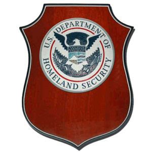 Homeland Security Wooden Plaque Seals Podium Logo Emblems