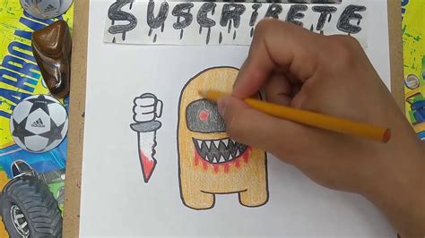 C Mo Dibujar Y Pintar Al Impostor Exe De Among Us How To Draw And