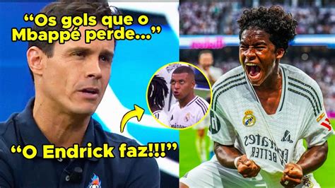 MÍDIA ESPANHOLA JÁ QUER O ENDRICK NO LUGAR DO MBAPPÉ ENDRICK MARCA EM