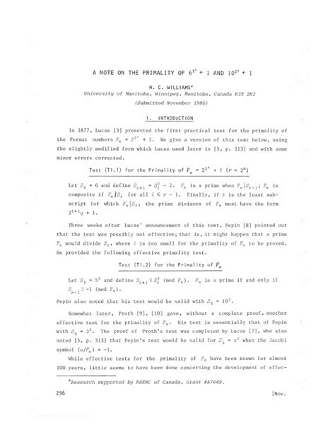 a note on the primality of 6 1 and 10 1 pdf prime number number theory