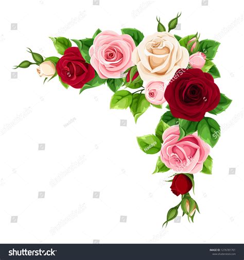 13 489 Rose Border Corner Images Stock Photos Vectors Shutterstock