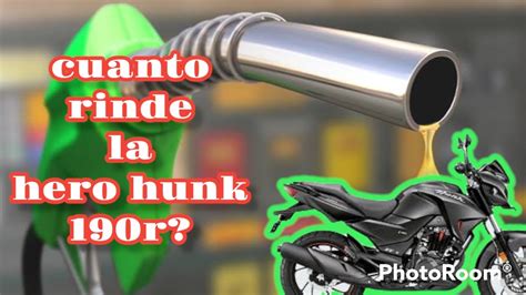 Rendimiento De Gasolina Hero Hunk 190r YouTube
