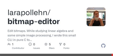 GitHub Larapollehn Bitmap Editor Edit Bitmaps While Studying Linear