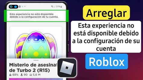 Esta experiencia no está disponible debido a la configuracion de tu