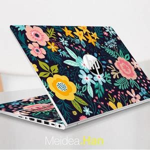 Hp Laptop Skin Pavilion X360 16 Personalized Customizable Flowers Vinyl