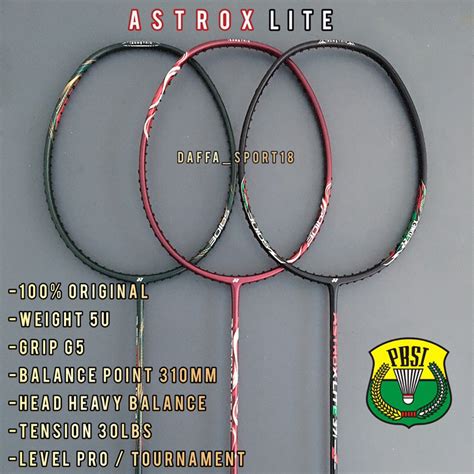 Jual Raket Badminton Yonex Astrox Lite 37i 43i 45i Original Free Tas