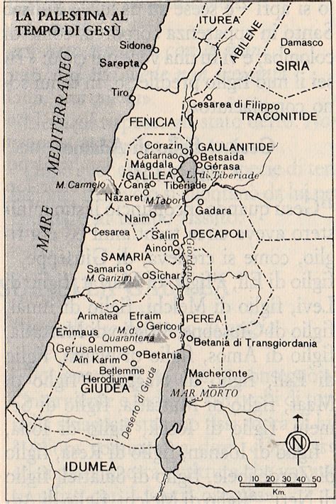 Cartina Geografica Palestina Israele