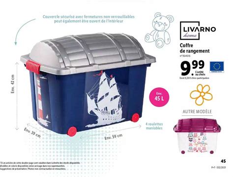 Promo Coffre De Rangement Livarno Chez Lidl Icatalogue Fr
