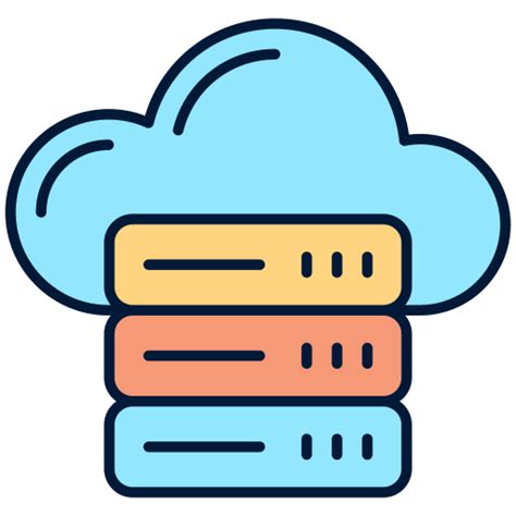 Armazenamento em nuvem ícones de networking grátis