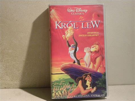 KASETA VHS Król Lew 12312931502 oficjalne archiwum Allegro