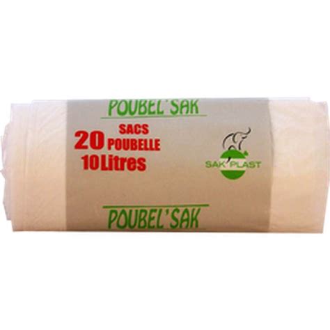 Sac Poubelle Blanc Poubel Sak 20 X 10 L La Belle Vie Courses En