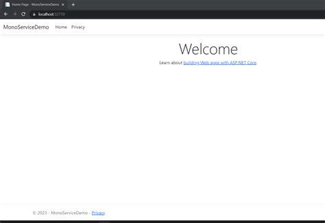 Asp Net Mvc Default Visual Studio Enable Docker Project Container