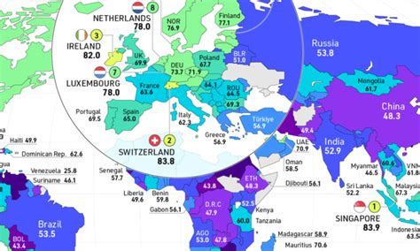 Mapped The State Of Economic Freedom In