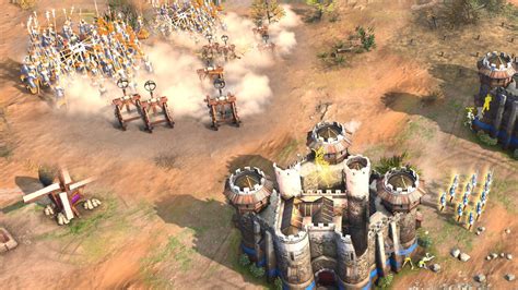 Age Of Empires 4 3v3 LARGE CASTLE AGE RUSH Multiplayer Gameplay