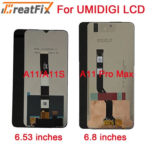 6 53 Original UMIDIGI A11 LCD Display And Touch Screen Digitizer