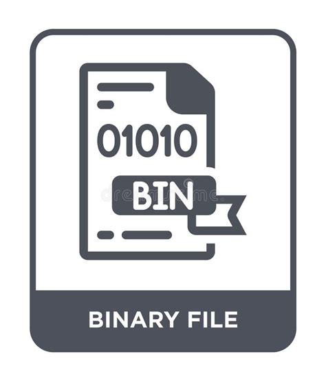 binary file isolated icon simple element illustration from programming concept icons stock
