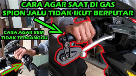 Cara Pasang Spion Jalu Atau Spion Bar End Yang Benar Dan Mudah YouTube