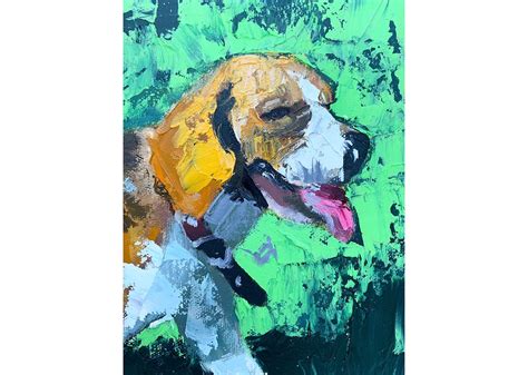 Hund Gemälde Tier Original Kunst HaustierPortrait in Öl von Etsy
