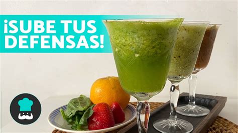 3 JUGOS VERDES Para FORTALECER El SISTEMA INMUNE Sube Tus Defensas