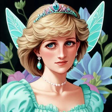 Princess Diana As A Fairy Goddess Pink And Aqua Flo OpenArt