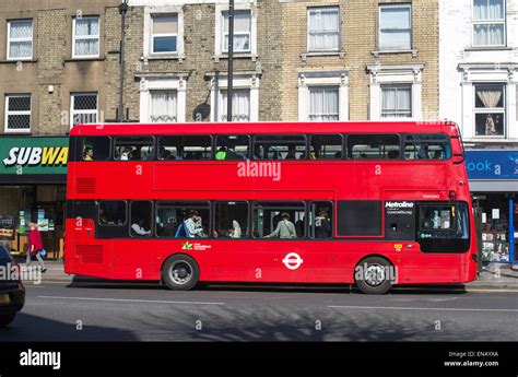 London Double Decker Bus Side View