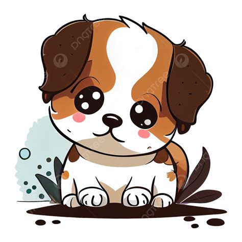 귀여운 강아지 만화 강아지 소형견 카통 귀엽다 Png 일러스트 및 이미지 에 대한 무료 다운로드 Pngtree