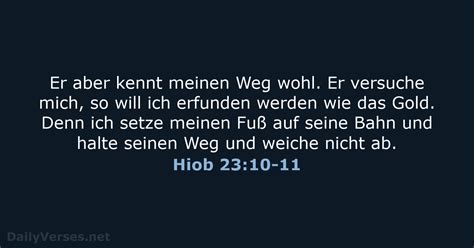 11 Juni 2023 Bibelvers Des Tages LU12 Hiob 23 10 11
