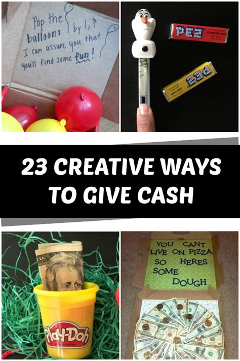 23 Creative Ways To Give Money C R A F T