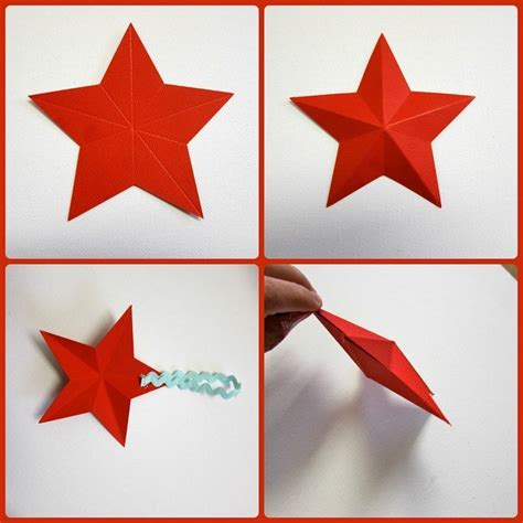 Fabriquer une étoile de Noël en papier plié en 3D