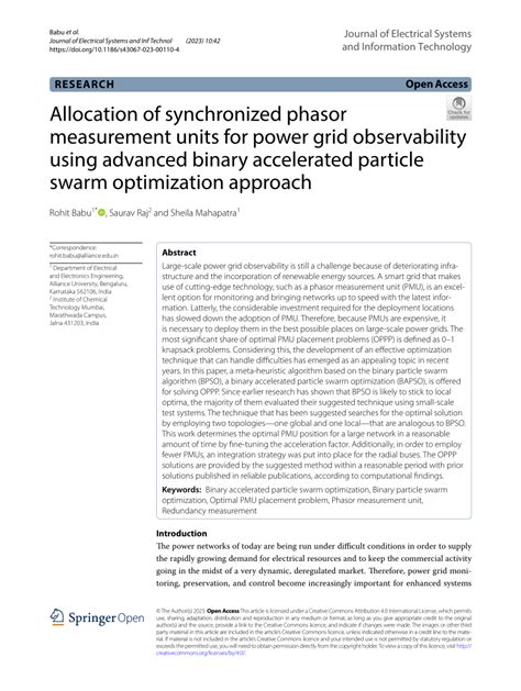 pdf allocation of synchronized phasor measurement units for power grid observability using