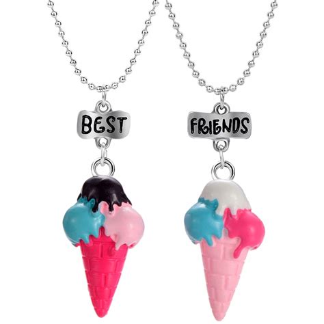 Naszyjnik Bff Przyja Ni Best Friends Lody X Por Wnaj Ceny Allegro Pl