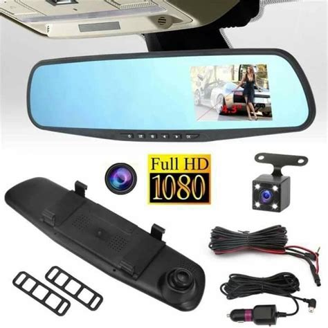Espejo Retrovisor Doble Camara Full Hd Carro 4 3 Obsq env Envío gratis