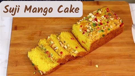 Eggless Suji Mango Cake Recipe Webbcorner