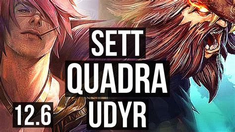 SETT Vs UDYR JNG Quadra Legendary 900K Mastery BR Diamond 12