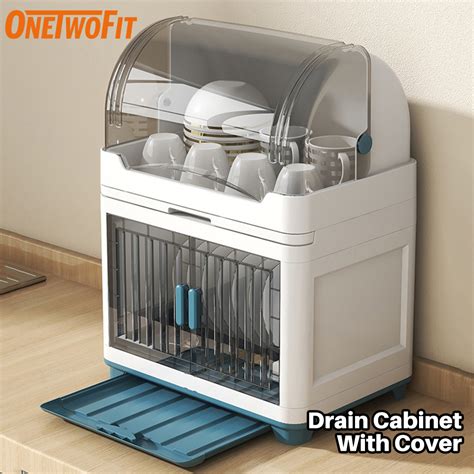OneTwoFit Multifunctional Kitchen Tableware Cupboard Dish Rack 2 3
