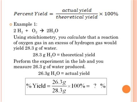 Percent Yield Problems Chemistry Doc