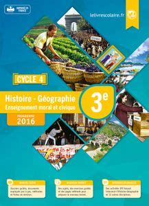 Histoire Géographie EMC Collège manuel scolaire élève enseignant