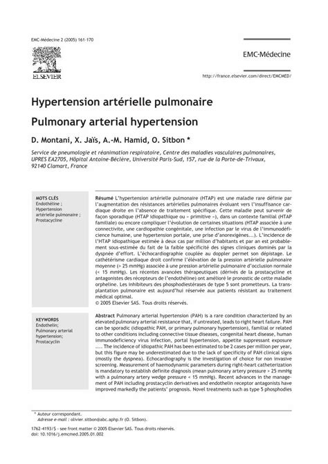 PDF Hypertension artérielle pulmonaire DOKUMEN TIPS