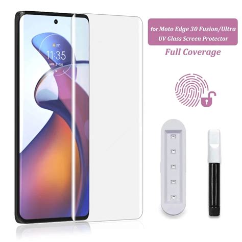 Protector De Pantalla De Vidrio Templado Uv Con Pegamento Completo