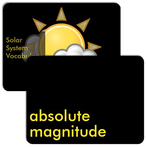 Solar System Vocabulary Match The Memory