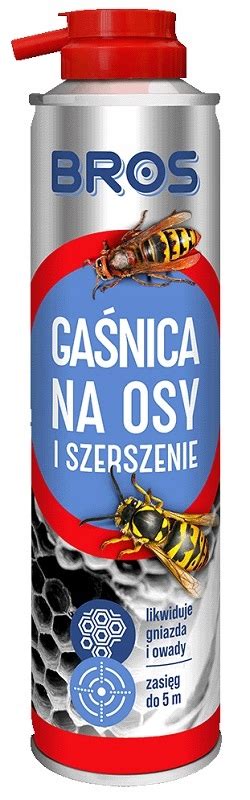 GAŚNICA na OSY i SZERSZENIE niszczy GNIAZDA Spray Aerozol Bros 300 ml