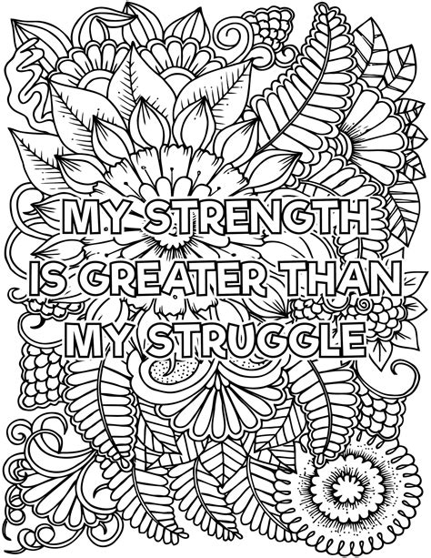 Colouring Pages Mandala Daily Affirmations Etsy