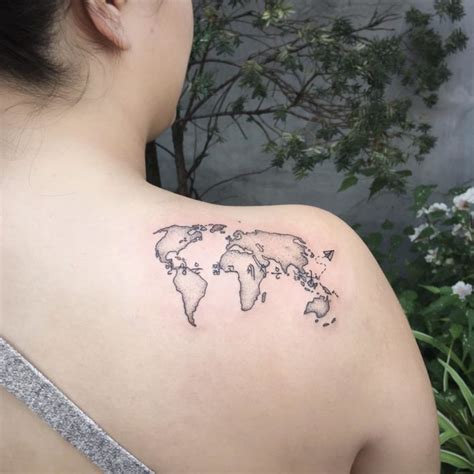 40 Tatouages Carte Du Monde TATOUEZ