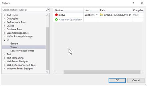 C Visual Studio With Qt Vs Tools Throws Object Reference Not Set